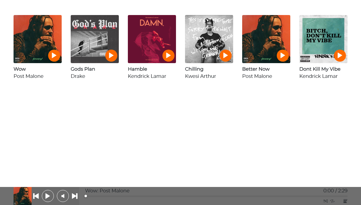 20+ Beautiful Vue Music Players (Free Code + Demos) - ®Geovin Du Dream Park™ - 博客园
